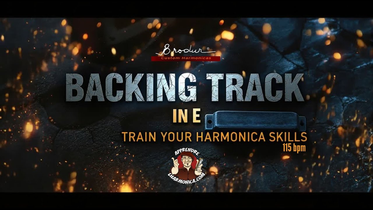 Blues Backing track in E - www apprendrelharmonica com - YouTube