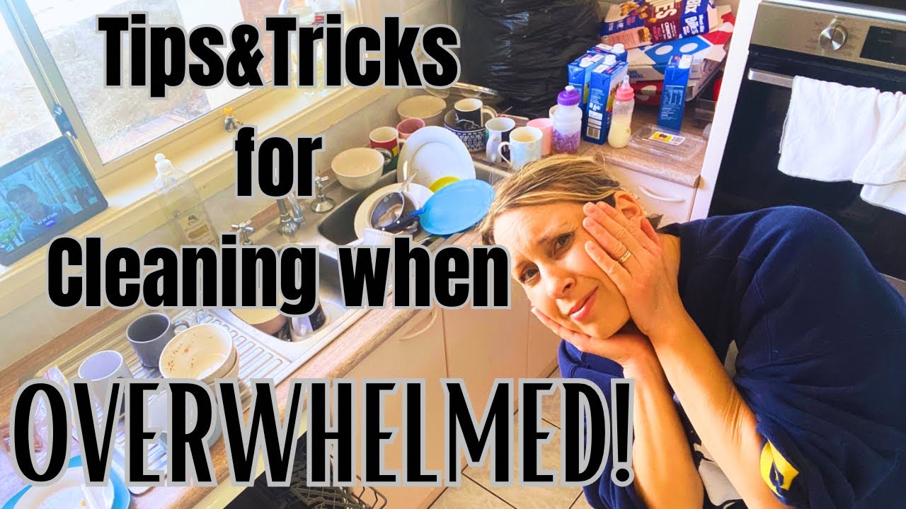 Tips&Tricks🧼for Cleaning when OVERWHELMED!🫧#cleaning # ...