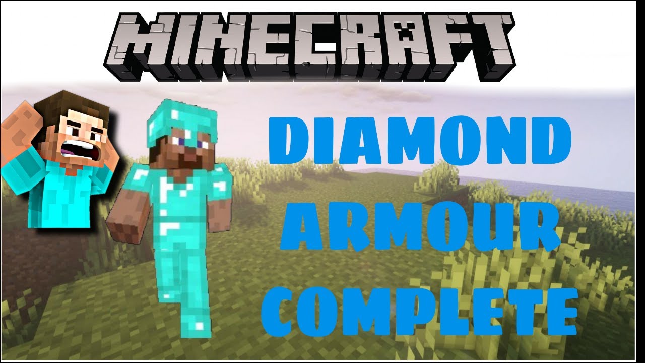 I Build a Diamond Armour Set in Minecraft! - YouTube