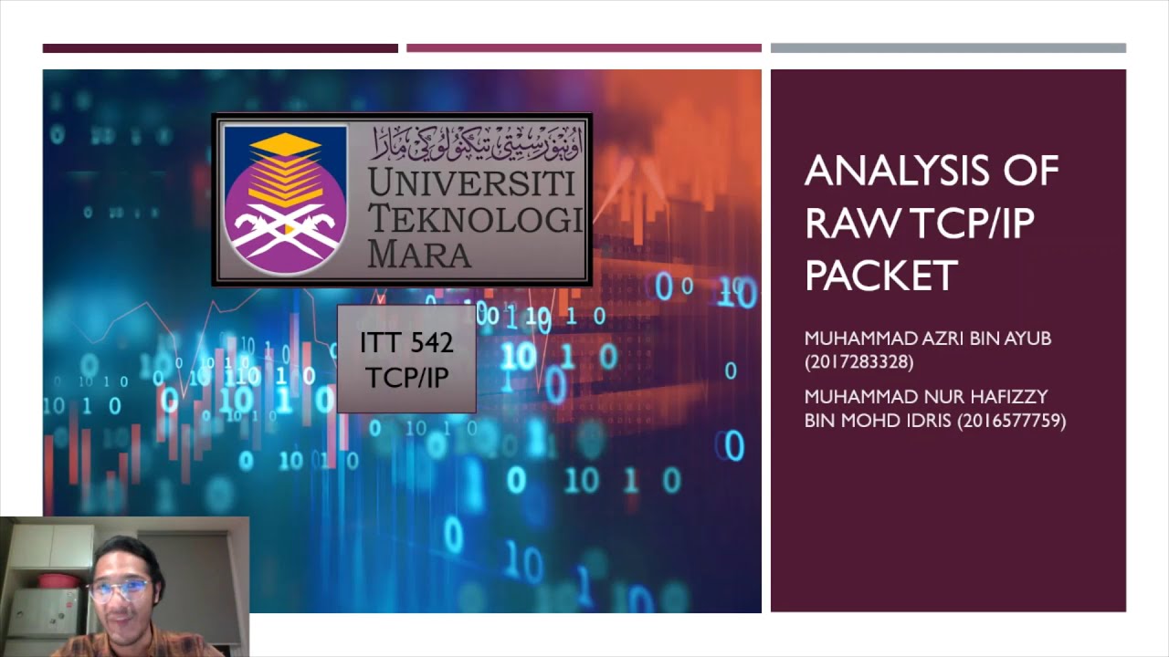 Analysis of RAW TCP/IP packet TCPIP ITT542 - YouTube