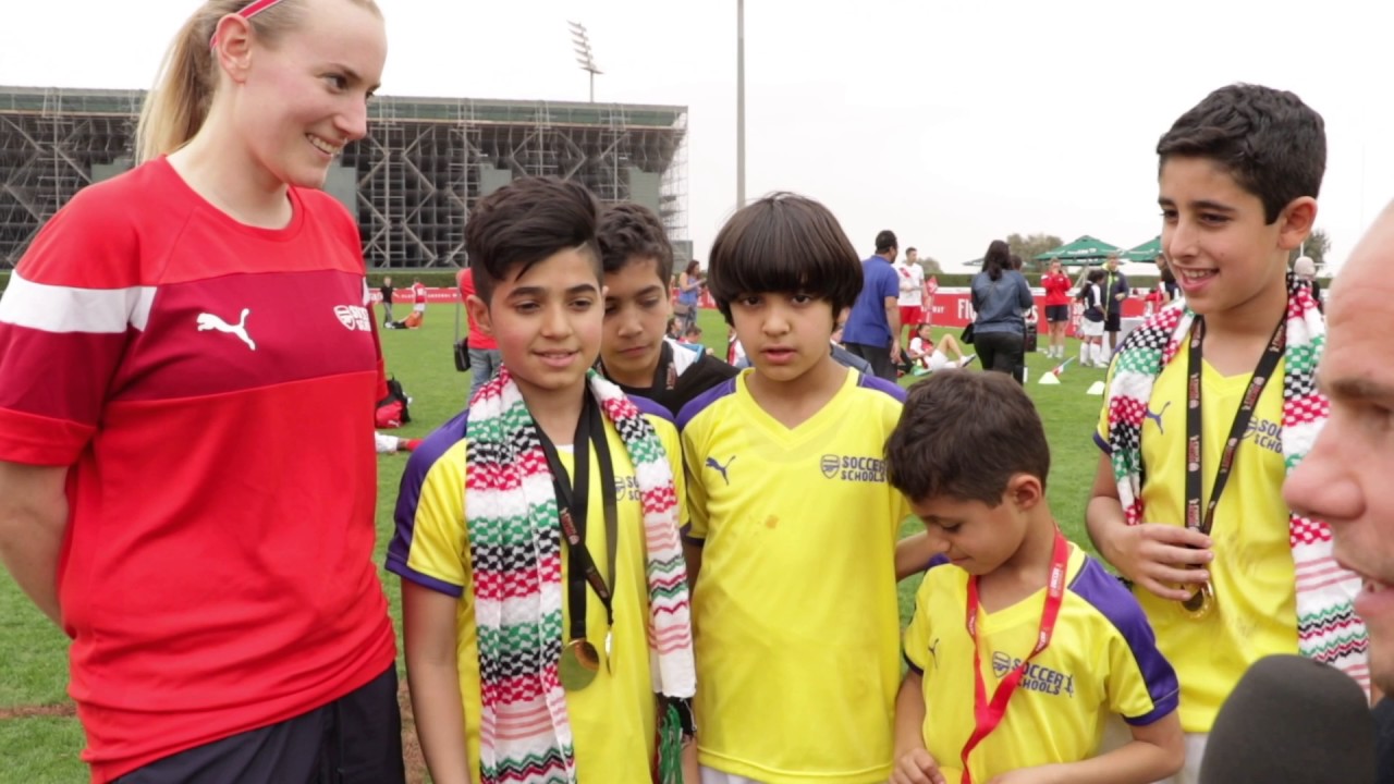 Arsenal Soccer Schools Kuwait's Hat-trick of Victories in Dubai - YouTube