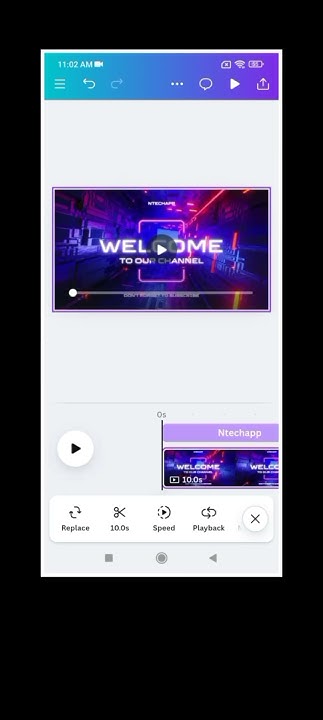 How to make youtube intro from canva | NTECHAPP - YouTube