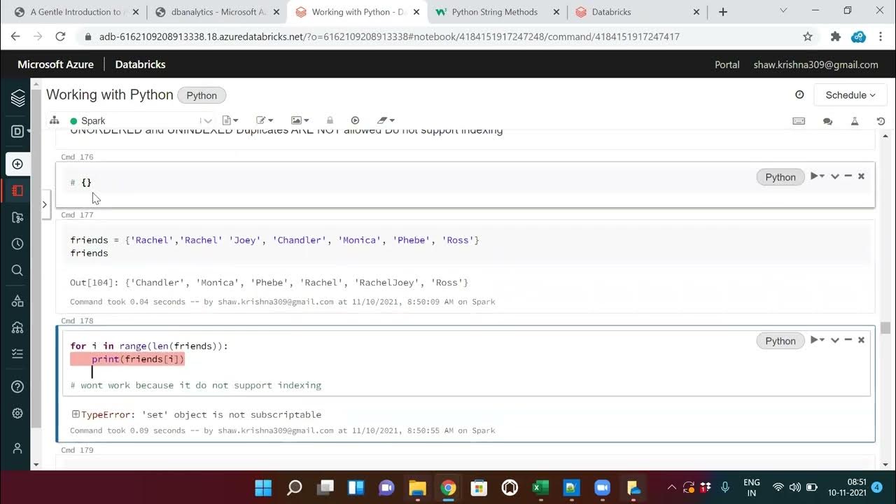 Working with Python Using Databricks:Session-2 - YouTube