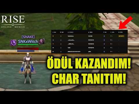 RISE ONLINE MOBIL ÖDÜL KAZANDIM ! CHAR TANITIM -  Rise Online Mobil