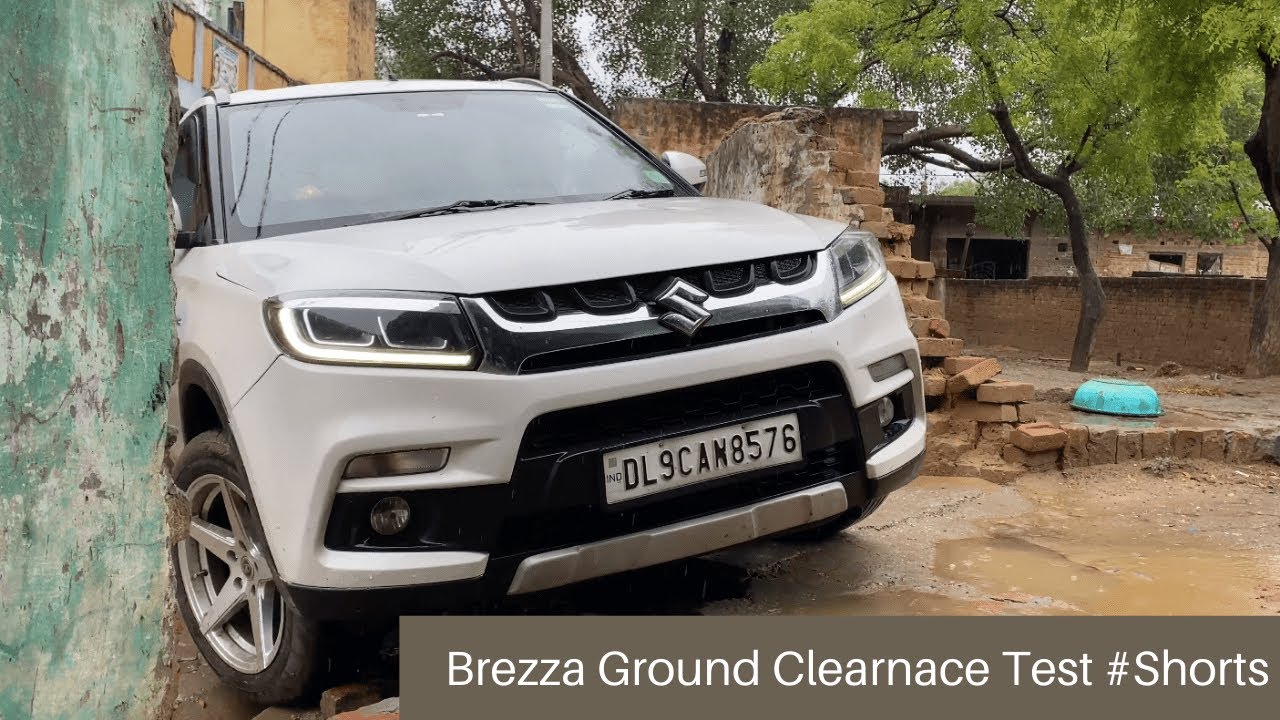 Brezza ground clearance Test #Shorts - YouTube