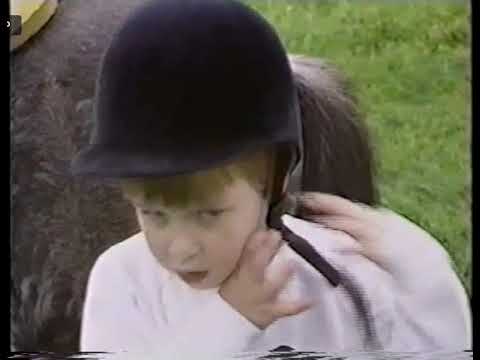 Princess Diana accompanying Prince William and Prince Harry pony riding ...
