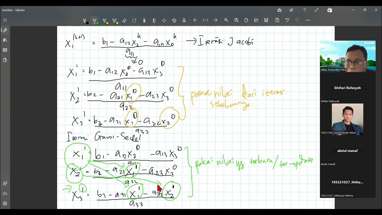 Biomedical Computation 2024 - Jacobi and Gauss-Seidel Iteration - YouTube
