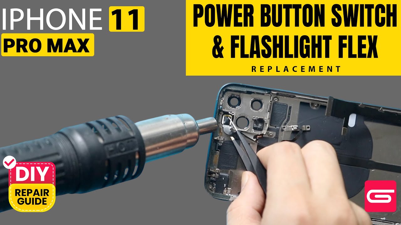 iPhone 11 Pro Max Power Button & Flashlight flex Replacement - YouTube