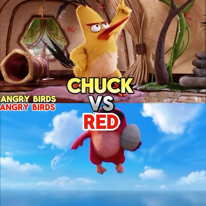 Red vs Chuck #angrybirds - YouTube