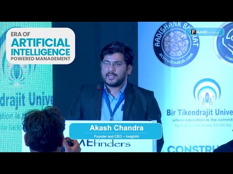 Akash Chandra | AI | Fame Finders | Artificial Intelligence | Conference | Delhi - YouTube