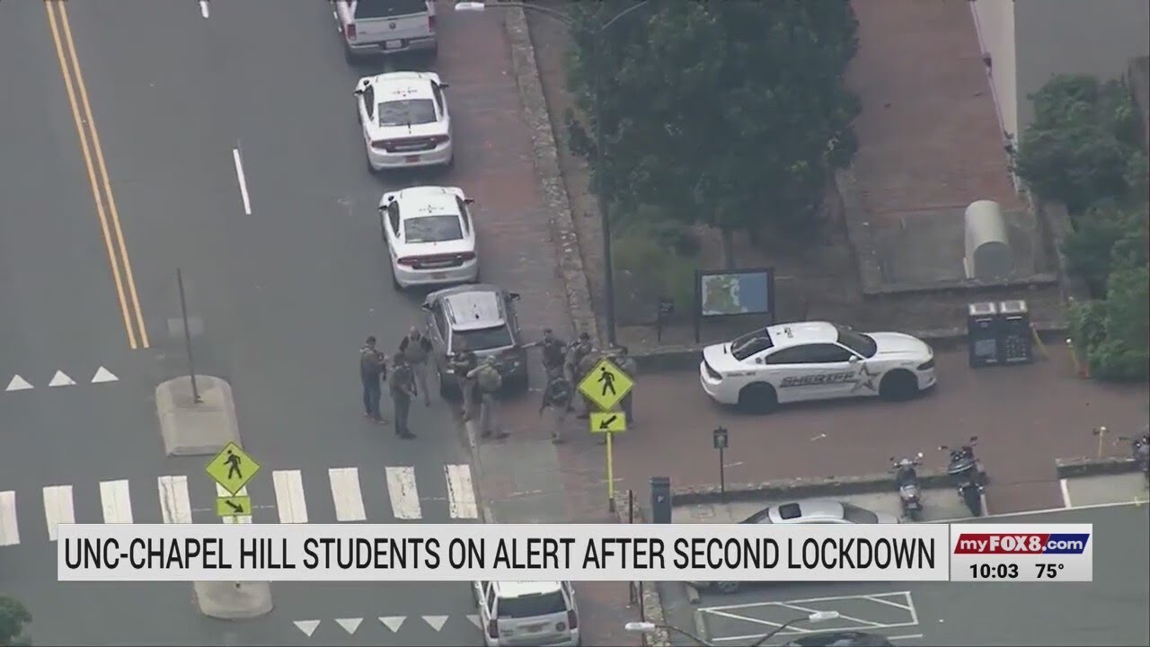UNC-Chapel Hill students on alert after second lockdown - YouTube