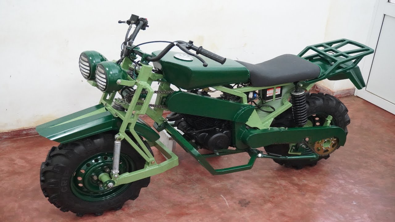 Homemade 2WD Motorcycle final video (part6) - YouTube