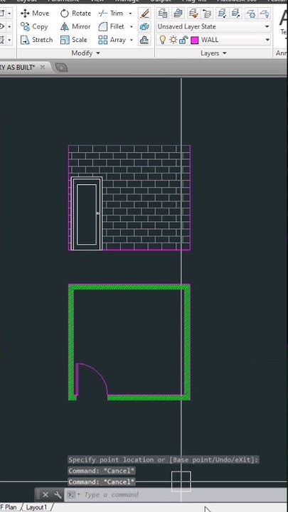 How to use Dynamic Doors Blocks In Autocad #shorts#autoCAD - YouTube