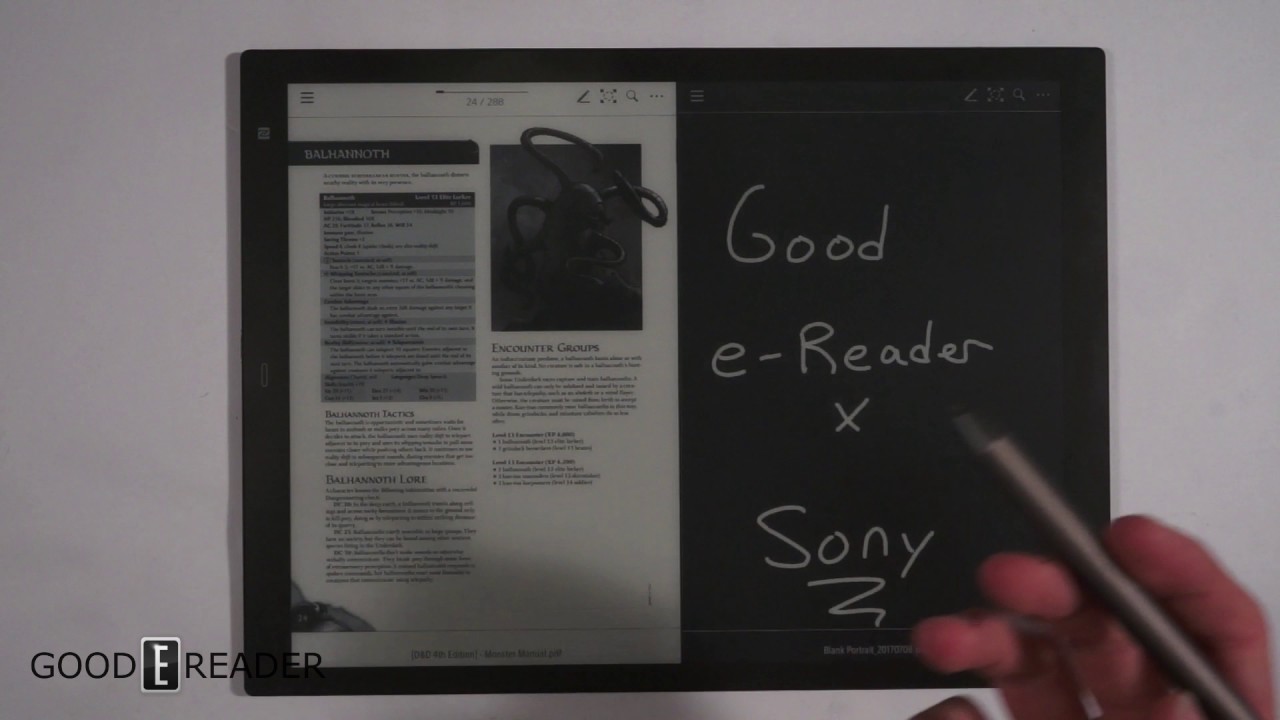 Sony DPT-RP1 Digital Paper - PDF Experience - YouTube