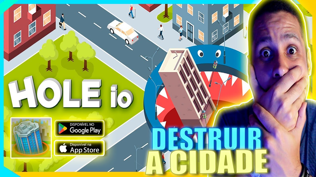 HOLE.IO GAME - JOGO DE DESTRUIR E DOMINAR CIDADE PARA CELULAR, GAMEPLAY ...