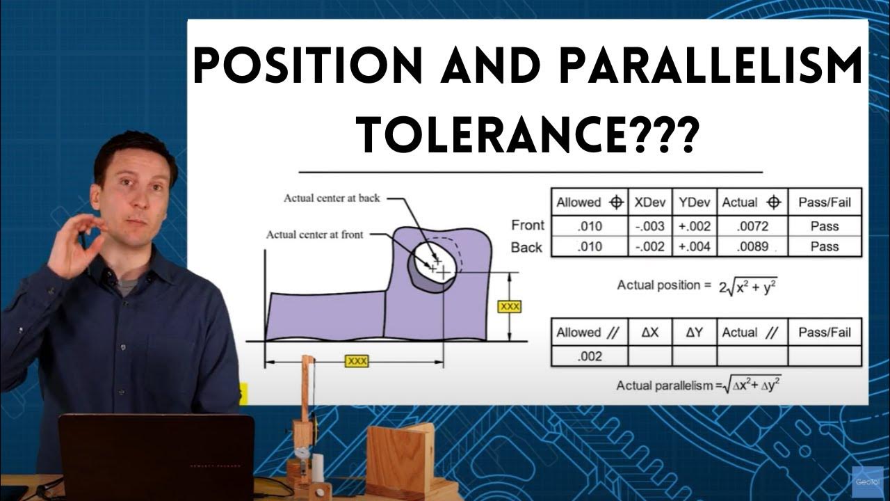 Hole Position Tolerance With Parallelism Youtube