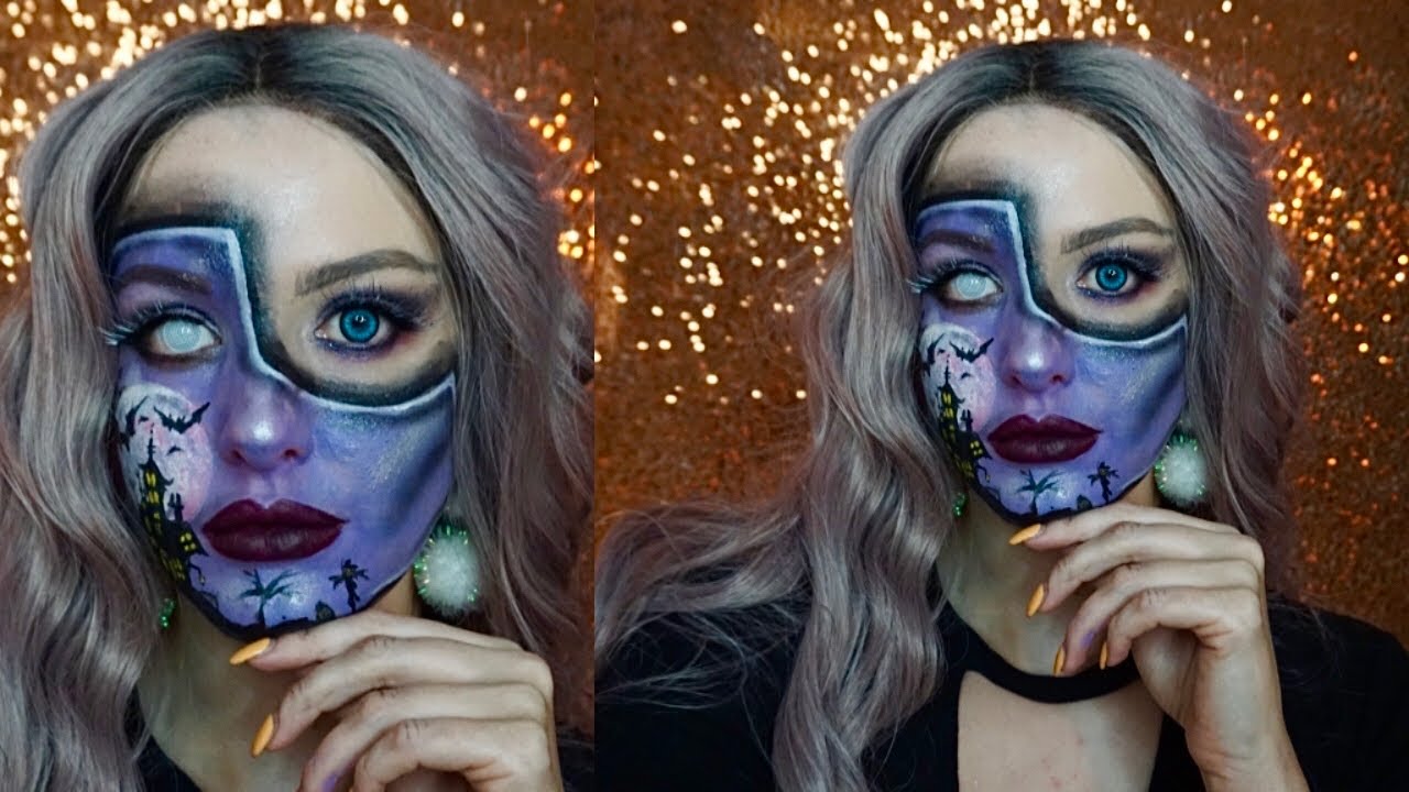 Haunted House Makeup Mask - YouTube