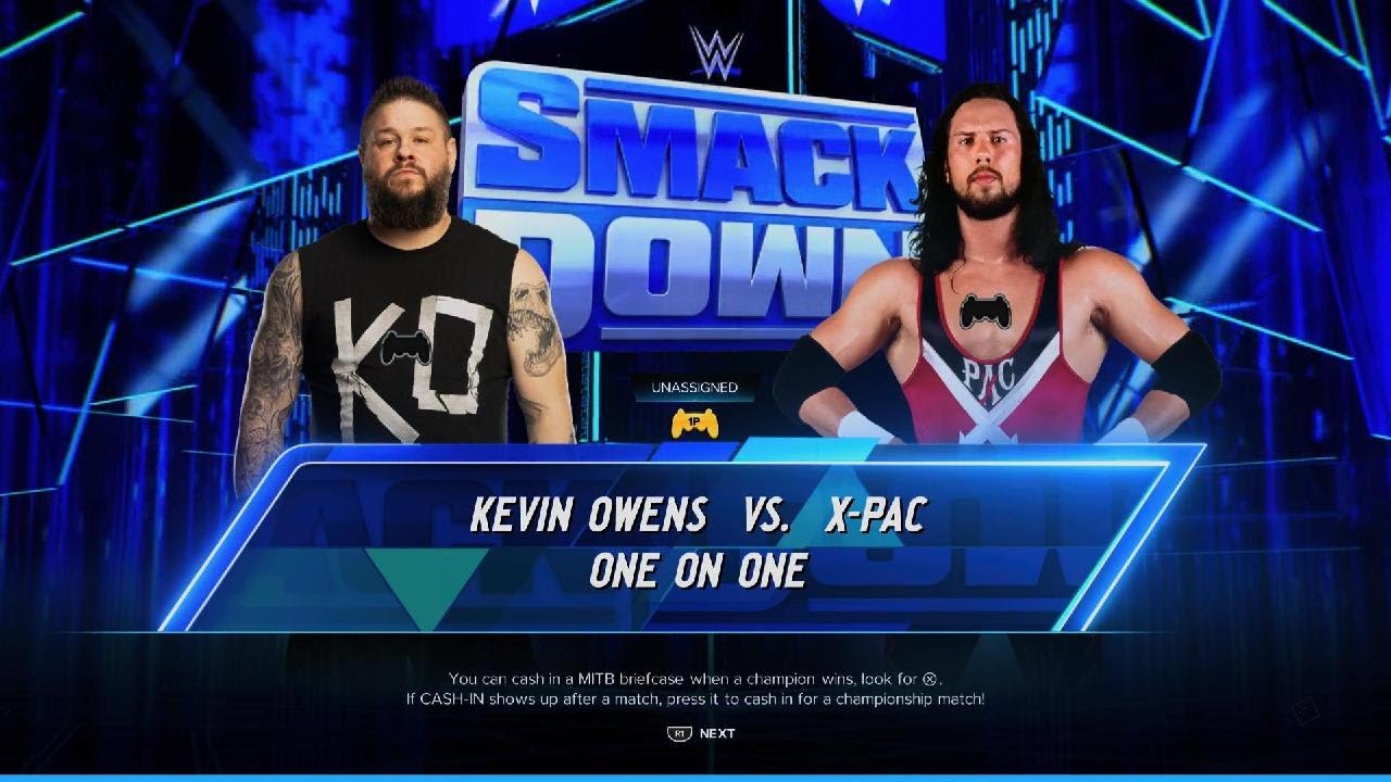 SMACKDOWN - KEVIN OWENS VS X-PAC #WWE2K24 - YouTube