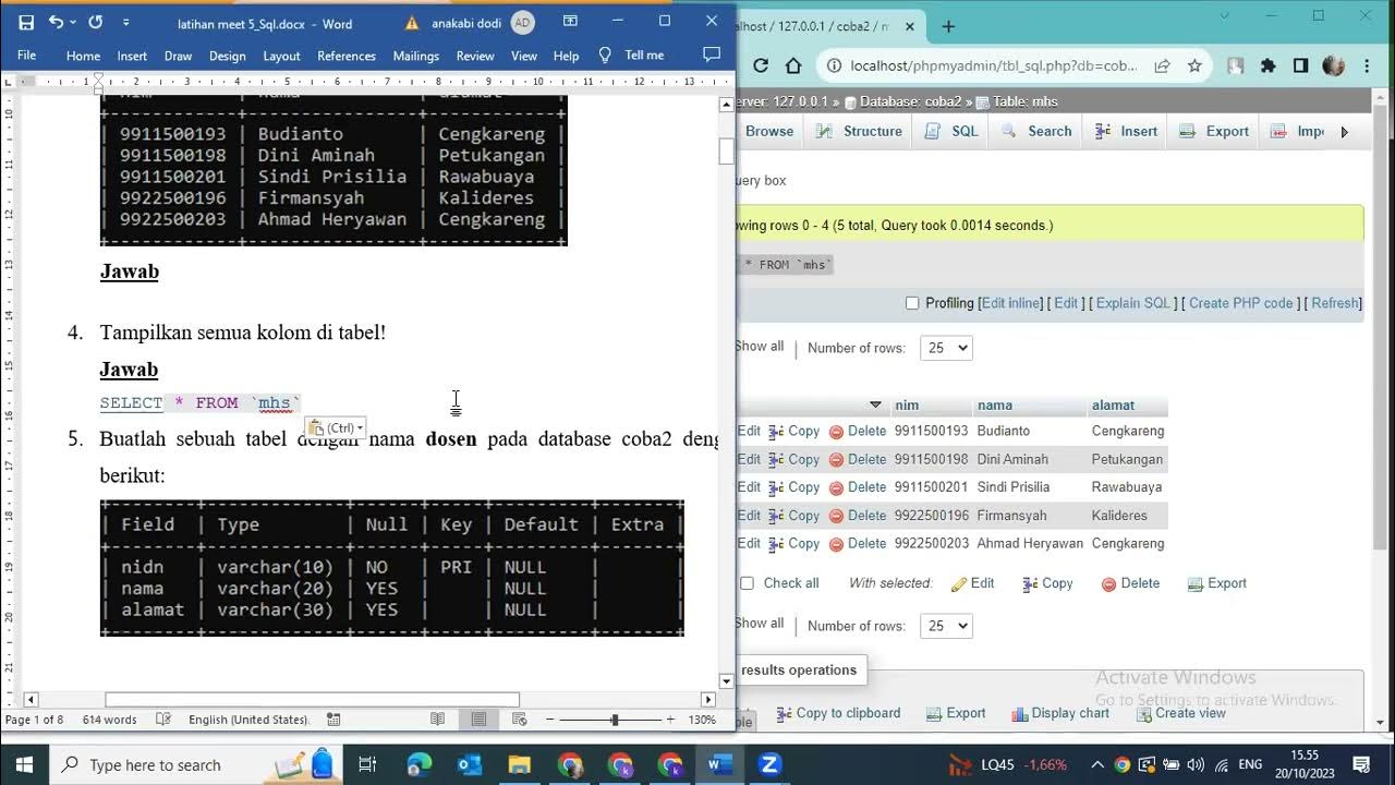 SQL MEET 5 (UNION DAN INTERSECTION) - YouTube