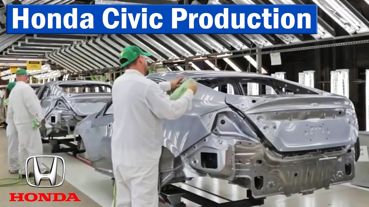 Honda Civic Production - Honda Factory - YouTube