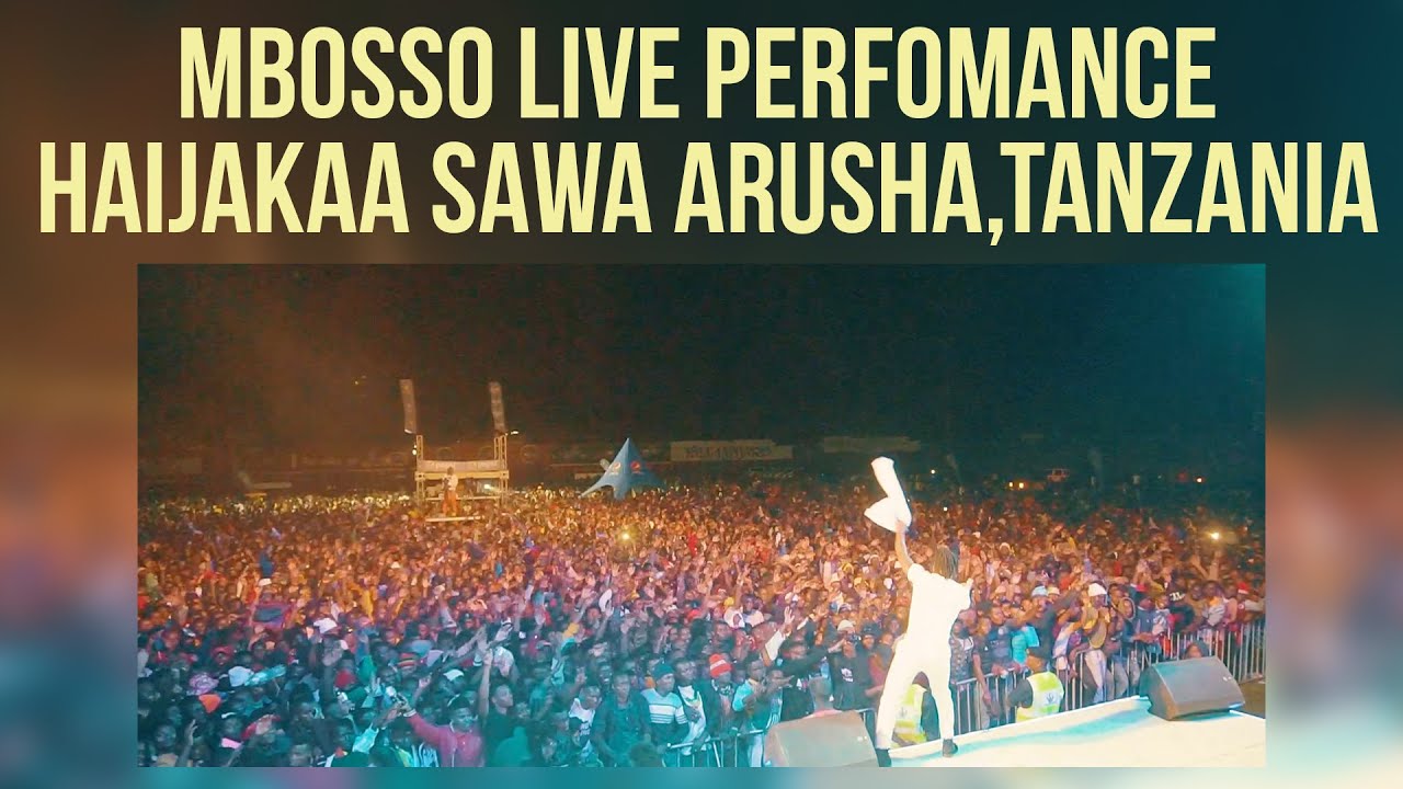 Mbosso live perfomance Haijakaa sawa Arusha,Tanzania - YouTube