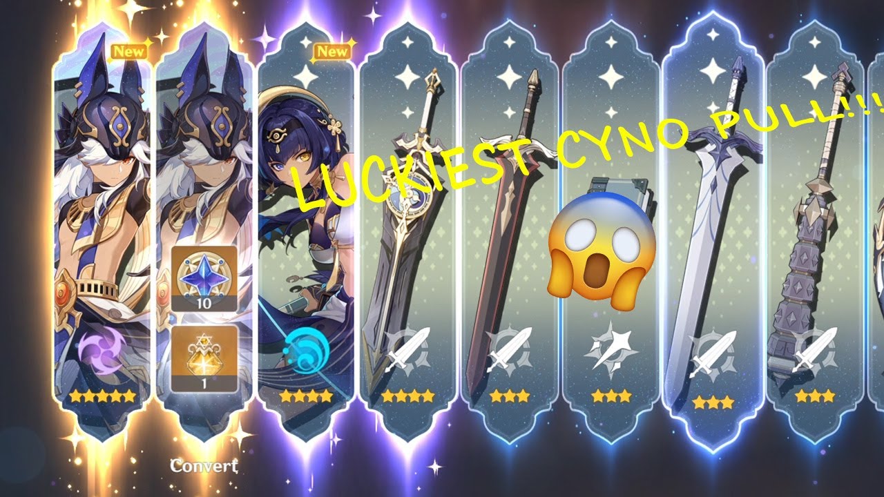 LUCKIEST CYNO PULL!!! I Genshin Impact I f2p - YouTube