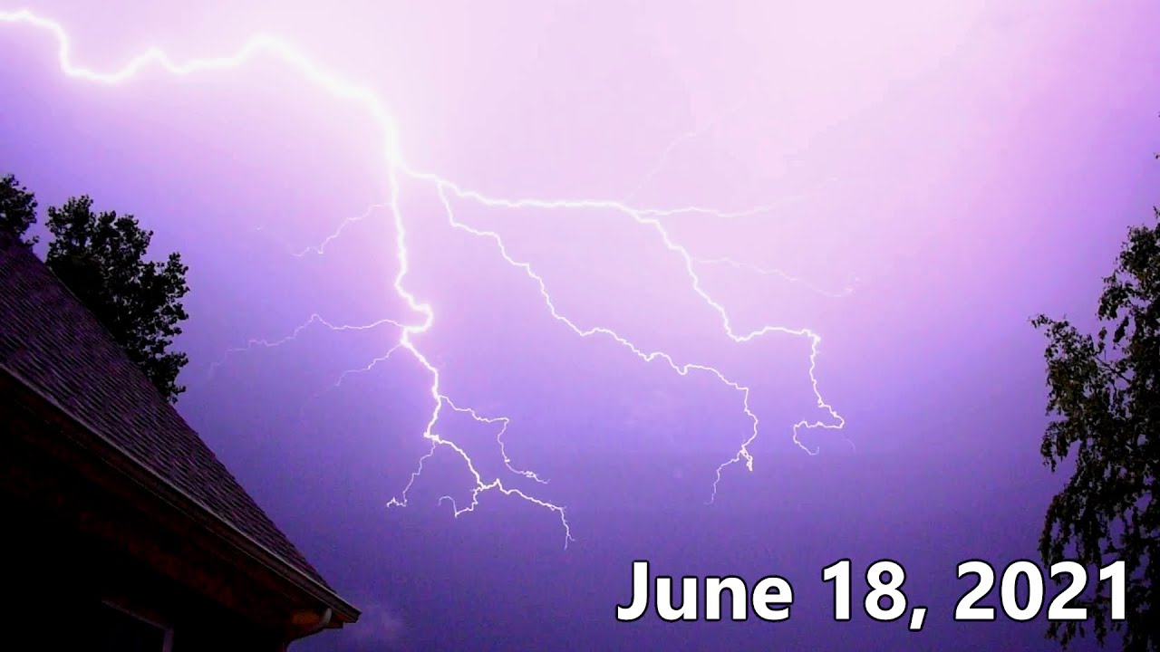 Stunning Anvil Crawler Lightning - June 18, 2021 - YouTube