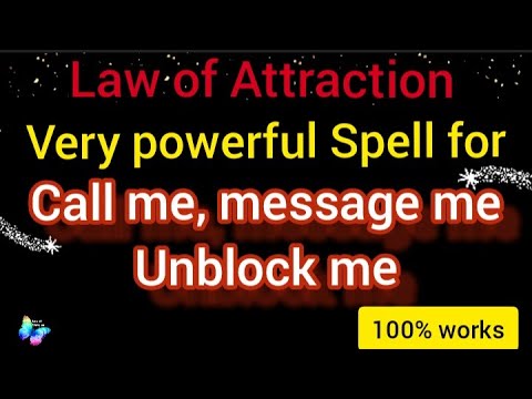 Powerful Spell 🦋for Call me, message me, unblock me from your Partner⛔ ...