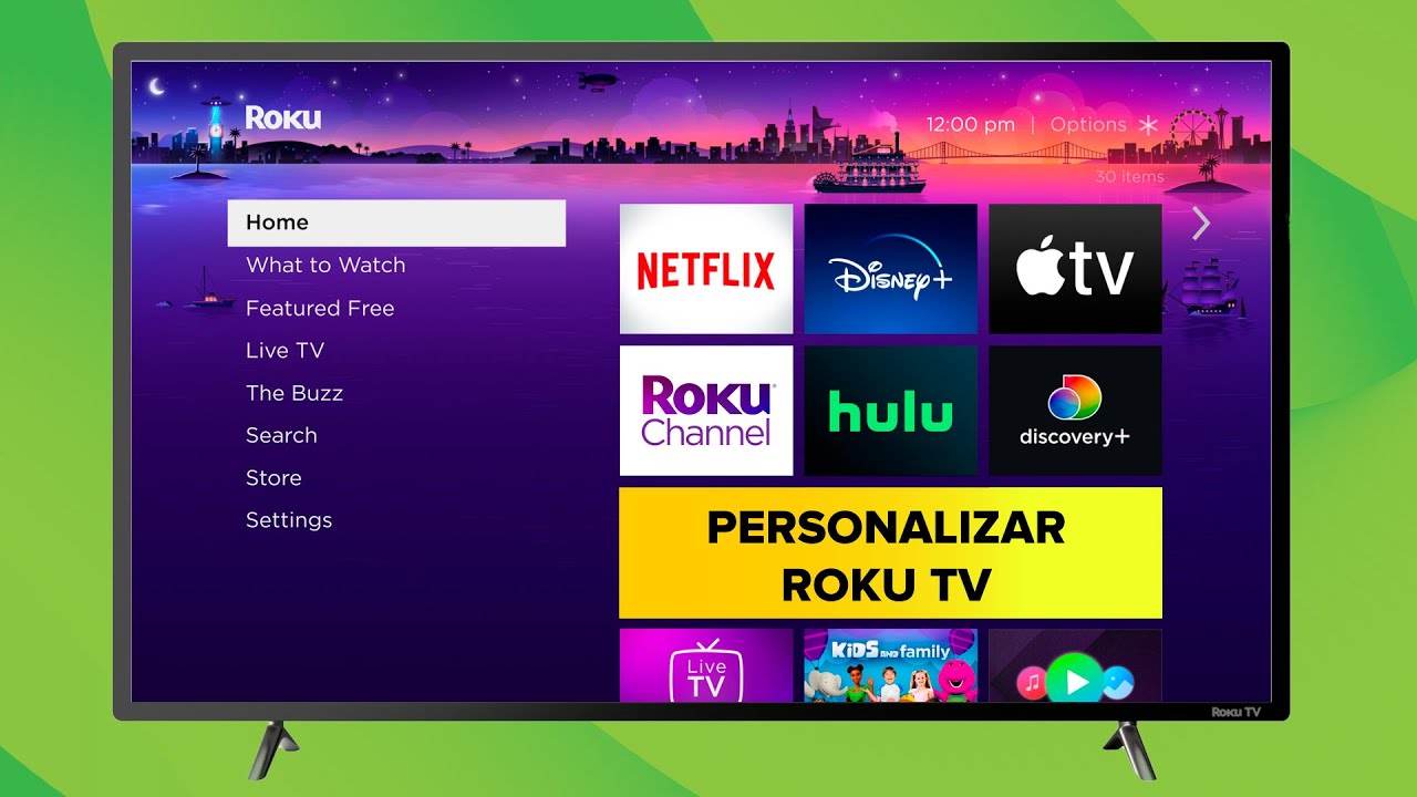 Cómo PERSONALIZAR ROKU TV | Pantalla de Inicio y Temas 🌈 💜 - YouTube