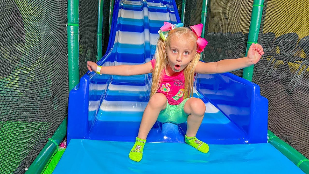 Alice and Eva pretend play with Lava | Kids Videos with Games and Floor ...