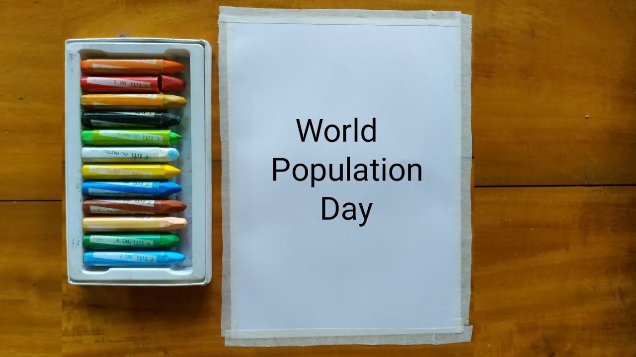 Population day drawing 2023/how to draw a poster for world population ...