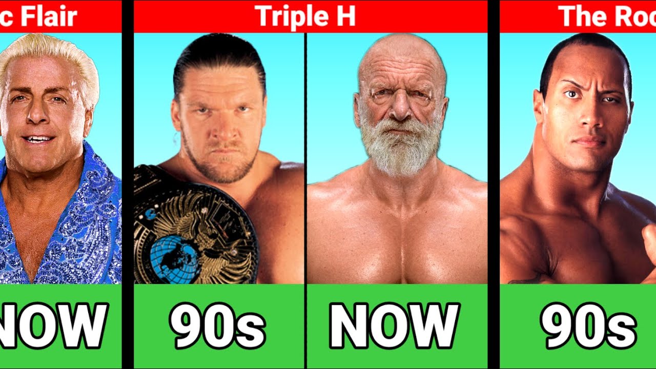 90s WWE Superstar Then vs Now : Transformation - YouTube