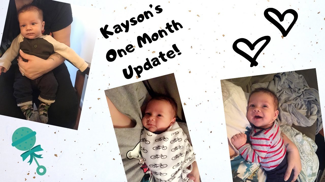 ONE MONTH BABY UPDATE - YouTube