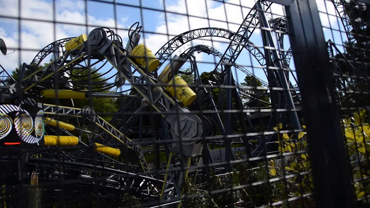 The Smiler at Alton Towers first test runs on Sunday 2nd June 2013 ...