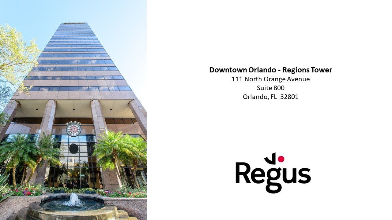 Regus North Orange Bank Tower Video Tour - YouTube