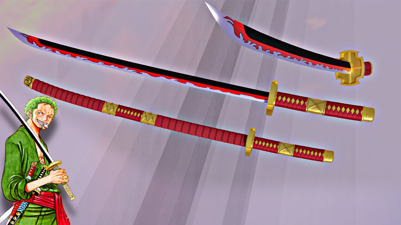 Zoro sandai kitetsu Sword Modeling Tutorial Part 2 - YouTube