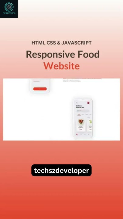 Responsive Food Website HTML CSS & JAVASCRIPT #techszdeveloper#coding#webcoding#htmlcss# ...