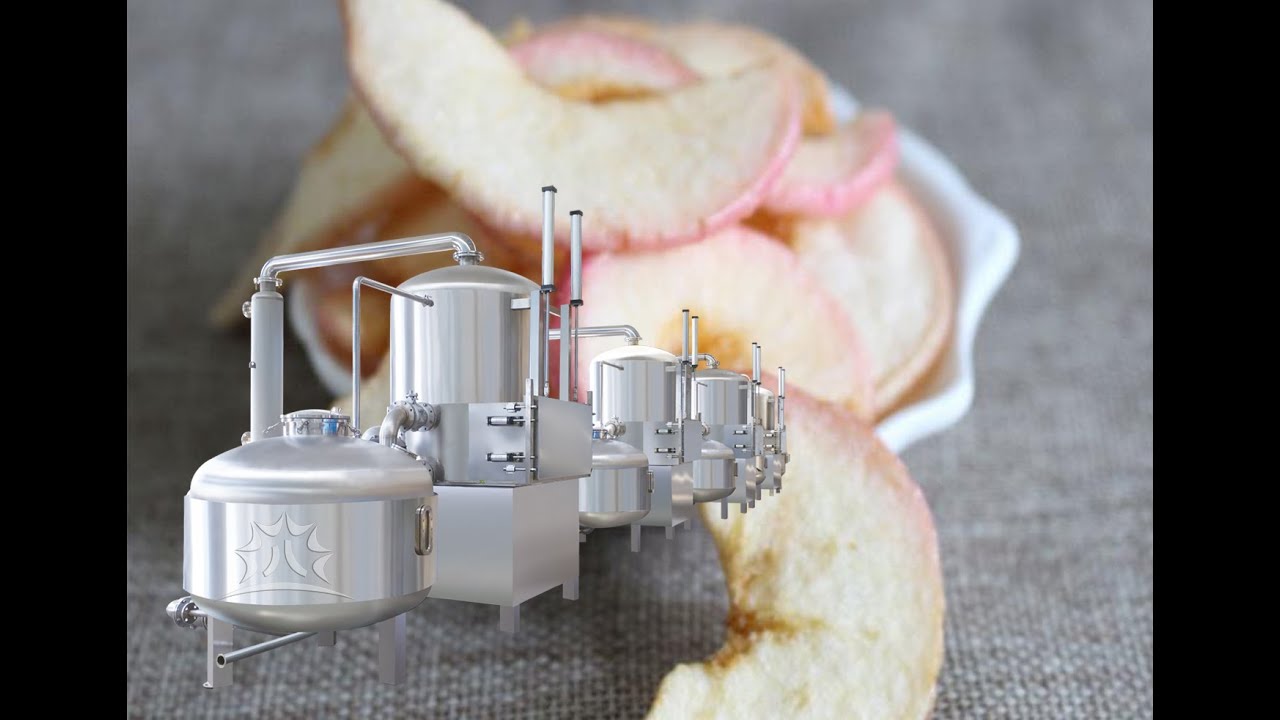 vacuum fried vegetables chips fryer - YouTube
