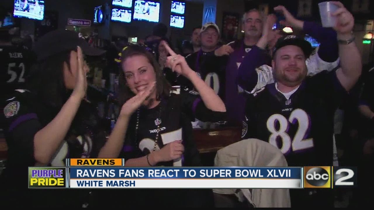 Fans celebrate Ravens win - YouTube