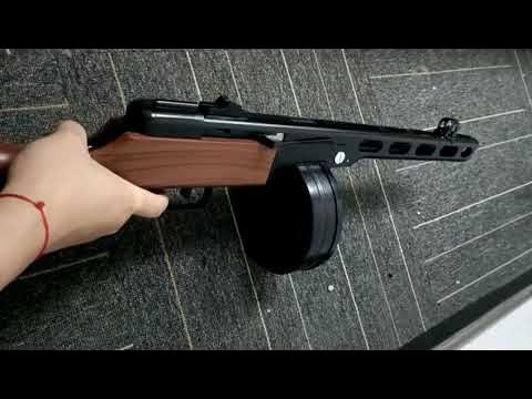 AKgelblaster.com PPSh-41 gel blaster version shooting demonstration - YouTube