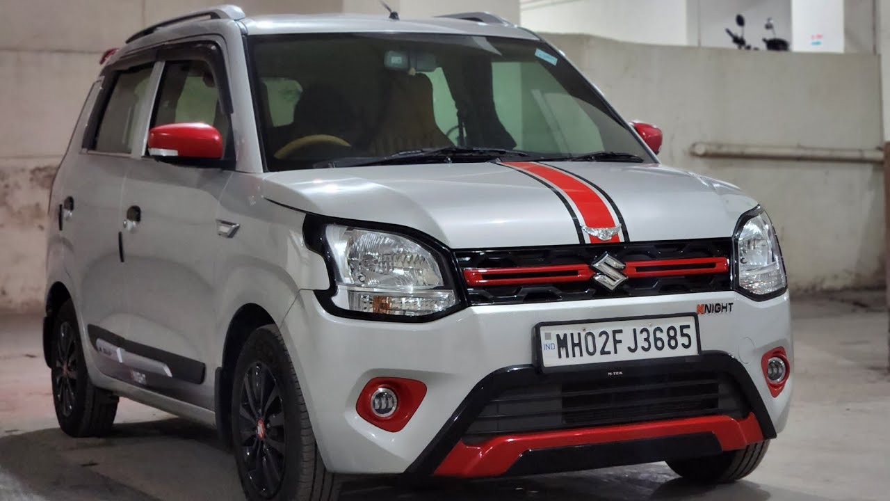 WAGONR 2023 SILVER COLOR MODIFIED TO KNIGHT EDITION...!!! - YouTube