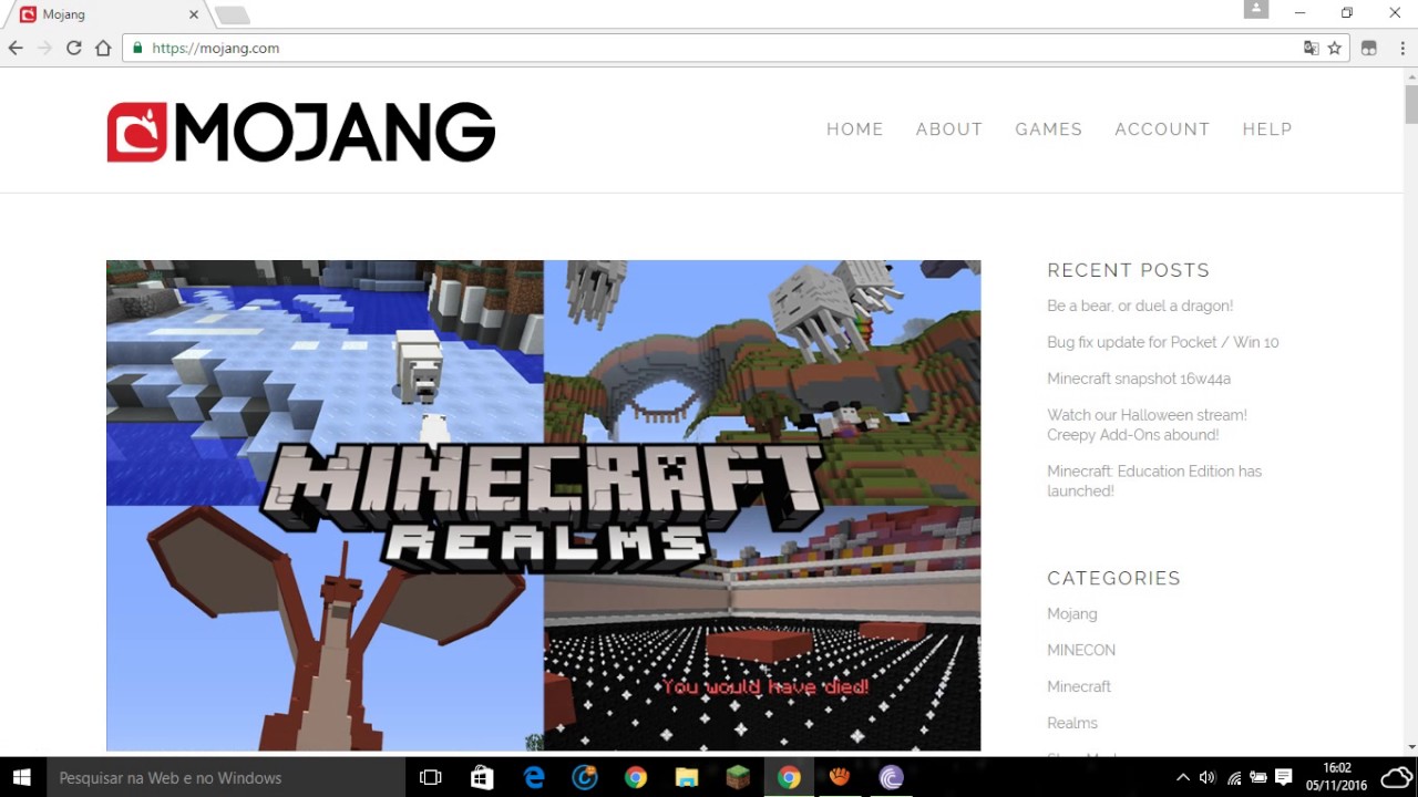 Como fazer uma conta na mojang - YouTube