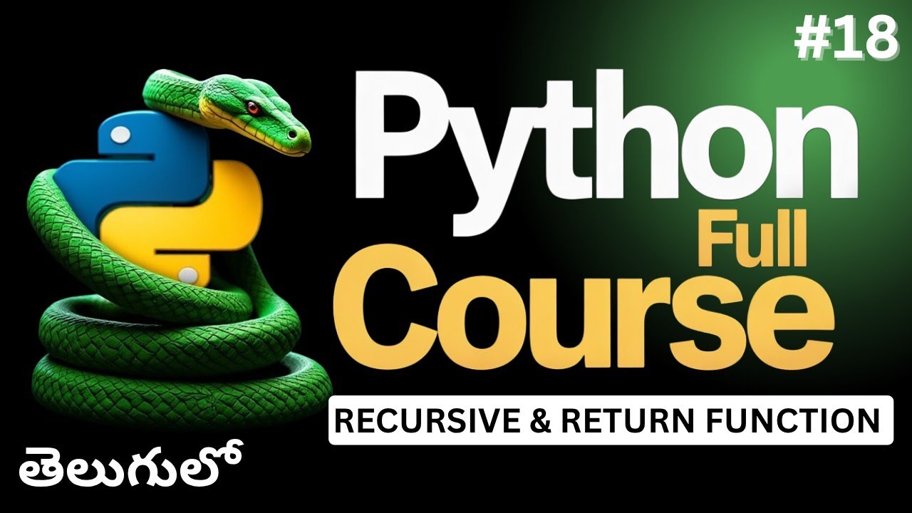 Python Functions: Return Values & Recursion Explained in Telugu | video-18 | College Coders ...