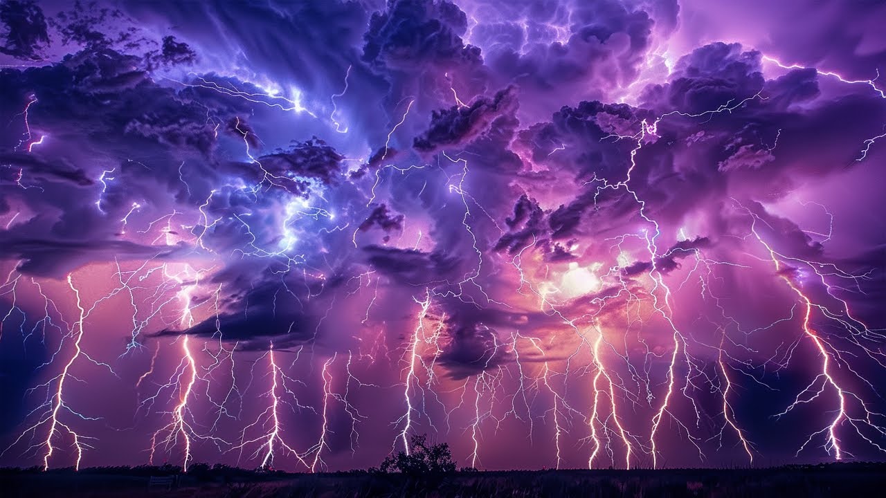 Thunderstorm Sounds with Heavy Pouring Rain, Powerful Thunder & Loud ...