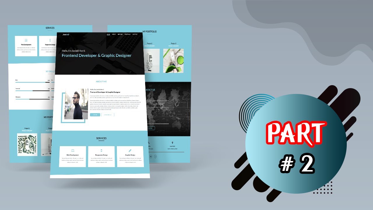 Responsive Personal Portfolio Website Using HTML CSS and JavaScript ...