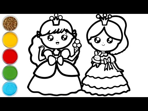 How to Draw a Girl || Drawing, Coloring,Painting For Kids and Toddlers ...