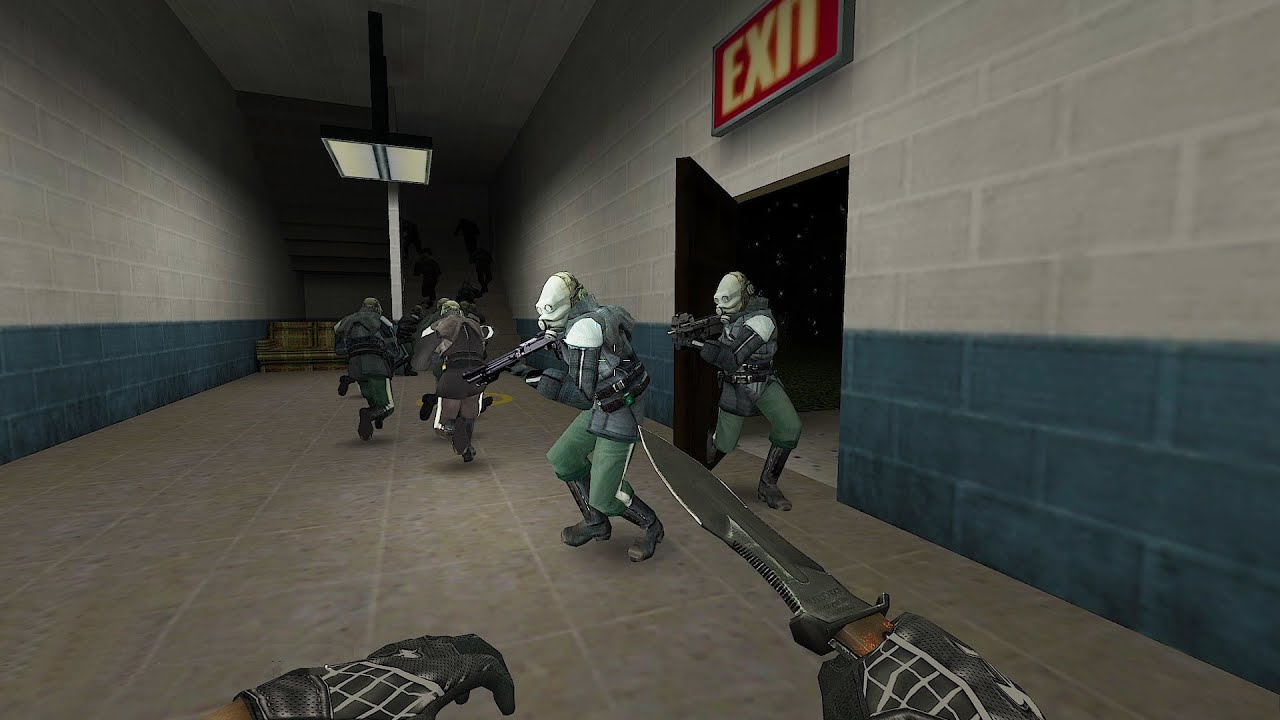 CS 1.6 Zombie Survival Mod ☣ Zm_School - YouTube