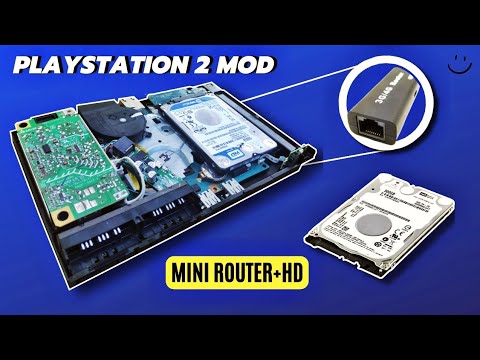 Coloquei Um Mini Roteador e Um HD DENTRO Do PS2 Slim 9000x - Servidor ...