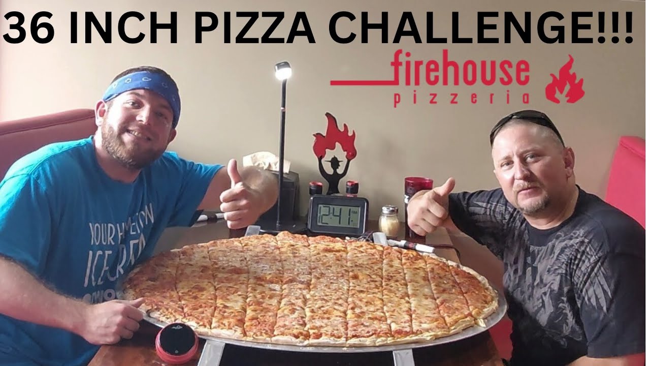 HUGE 36 INCH TEAM PIZZA CHALLENGE!!! - YouTube