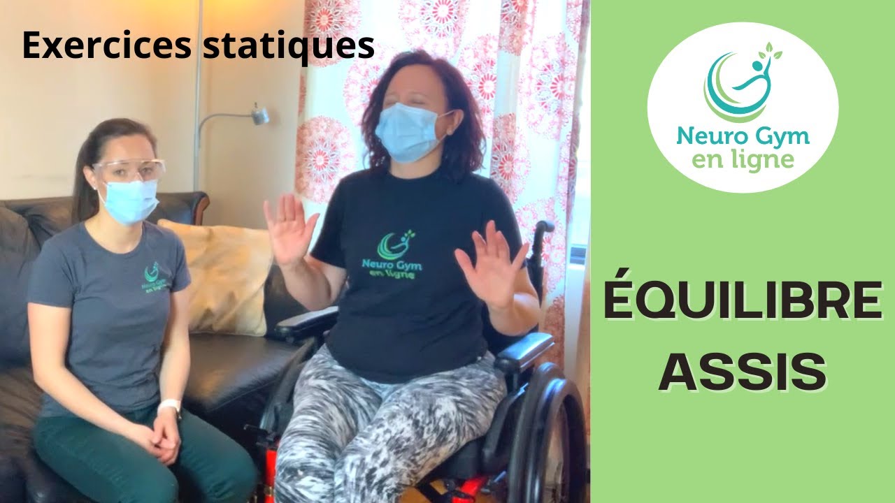 Exercices statiques pour améliorer l’équilibre assis - YouTube